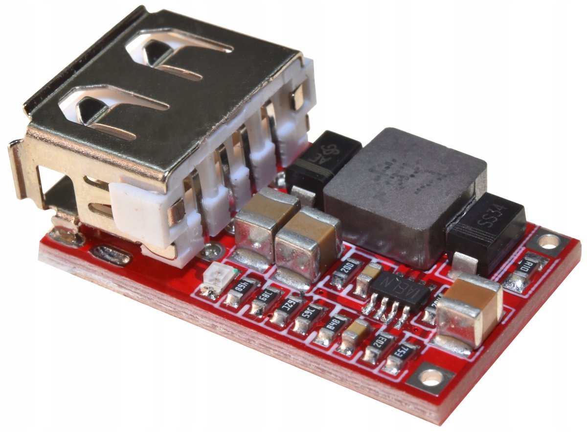 Przetwornica regulator zasilacz USB 5V 3A z 6-24V - Inna marka | Sklep ...