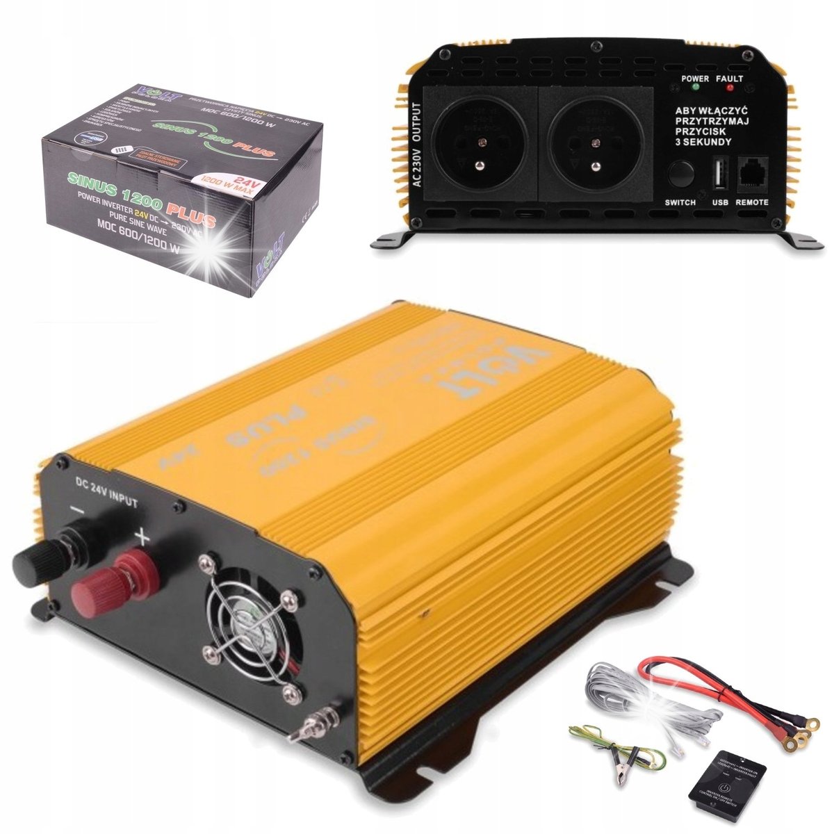 PRZETWORNICA VOLT POLSKA SINUS PLUS 1200 600/1200W - Inna marka ...