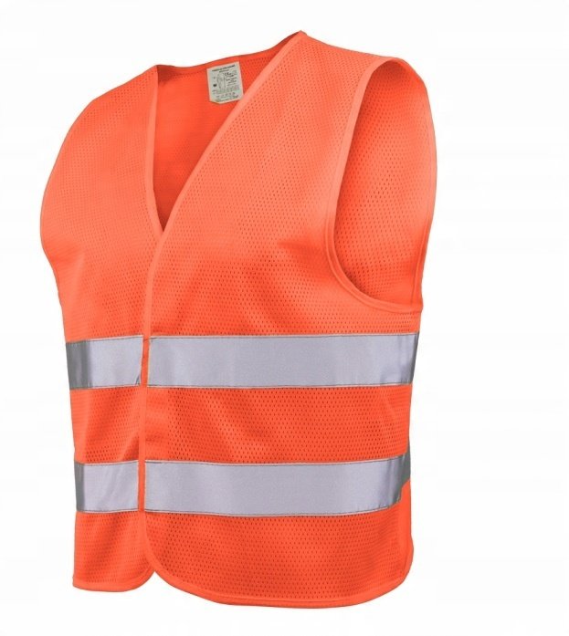 PRZEWIEWNA KAMIZELKA ODBLASKOWA OSTRZEGAWCZA SIATKOWA POMARAŃCZOWA r. 3XL - ART.MAS | Sklep ...
