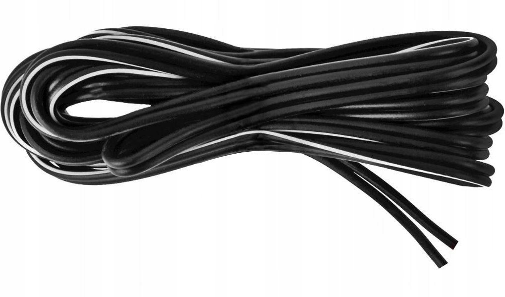 Przewód lampy pod dynamo 2m dwużyłowy prądnica kabel zasilający lampki ...