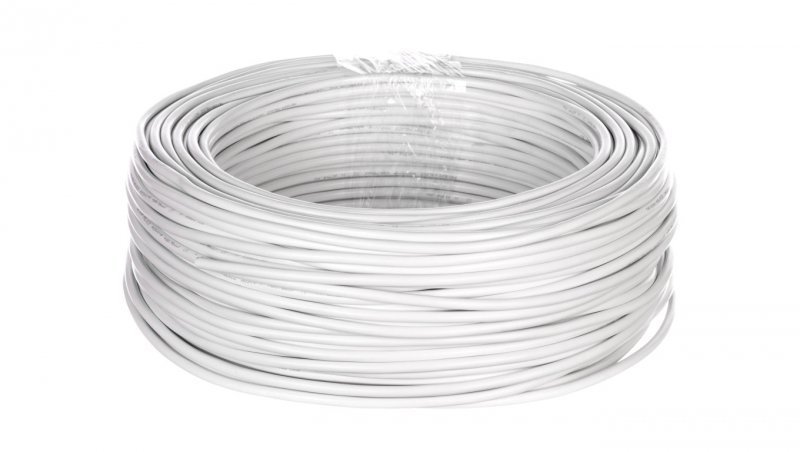 Przewód mieszkaniowy H03VV-F (OMY) 4x0,75 żo biały /100m/ - TEXSIM | Sklep EMPIK.COM