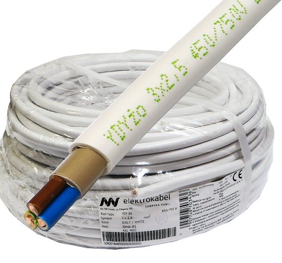 Przewód YDY 3x2,5 żo 450/750V ELEKTROKABEL 50m - Inna marka | Sklep EMPIK.COM