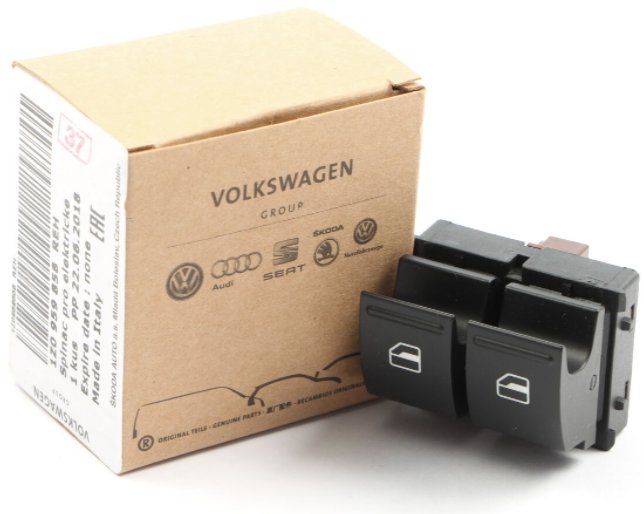 Przycisk Elektrycznych Szyb Skoda Fabia Ii Octavia Ii Roomster Yeti ...