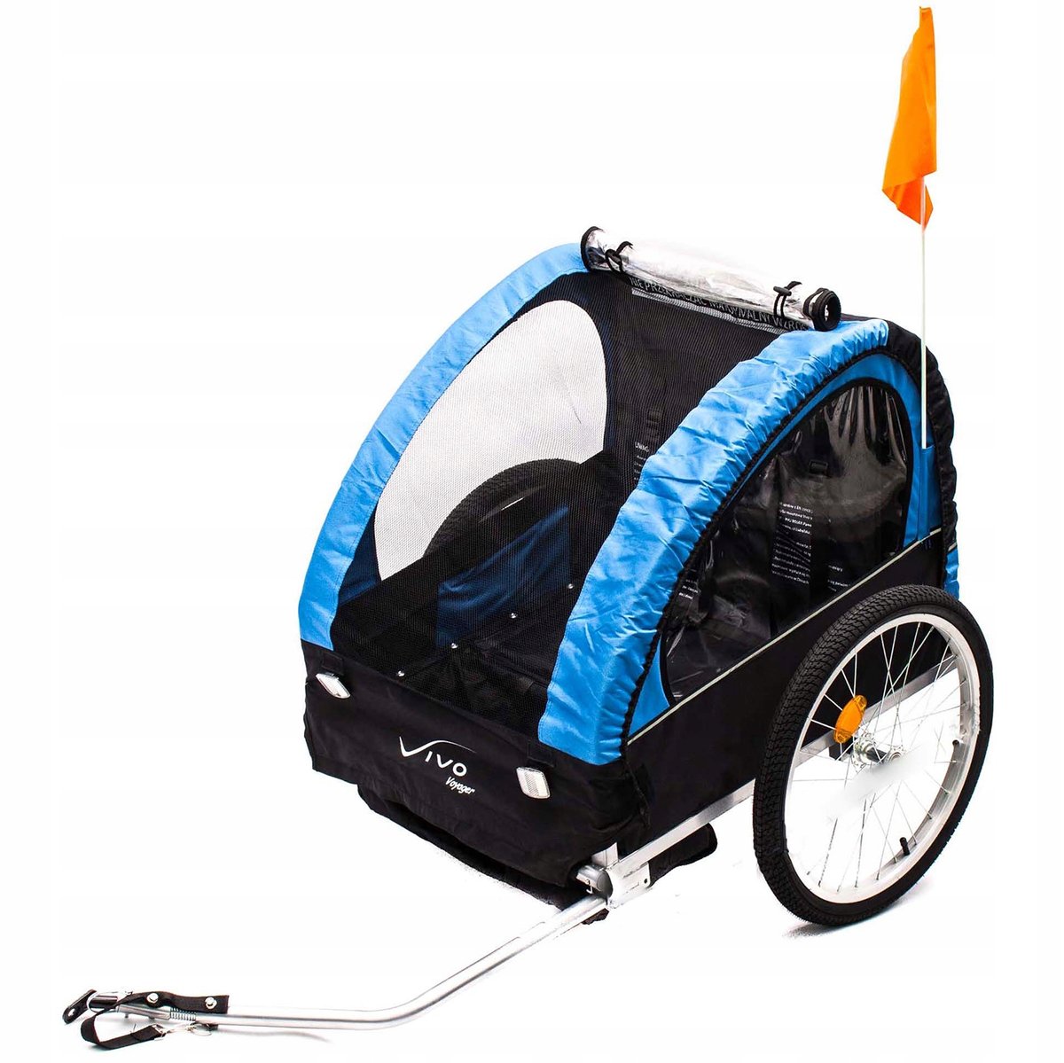 Przyczepka Rowerowa Dla Dwójki Dzieci Składana - Vivo | Sport Sklep ...