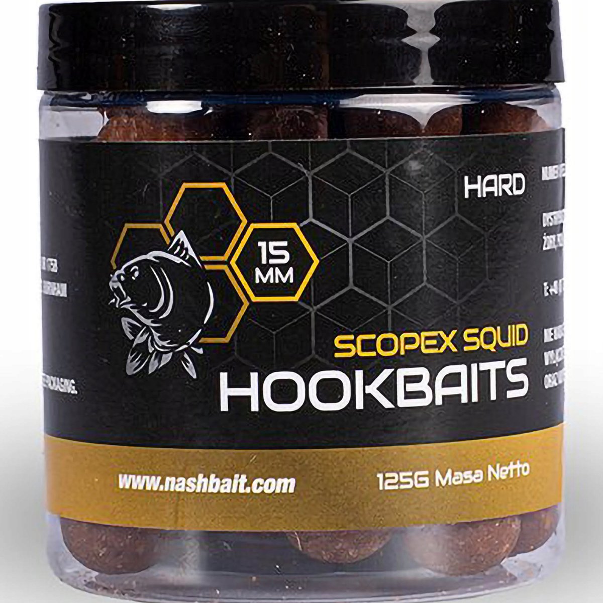 PRZYNĘTA KULKI HACZYKOWE NASH SCOPEX SQUID HARD HOOKBAITS 20 MM 125 G ...