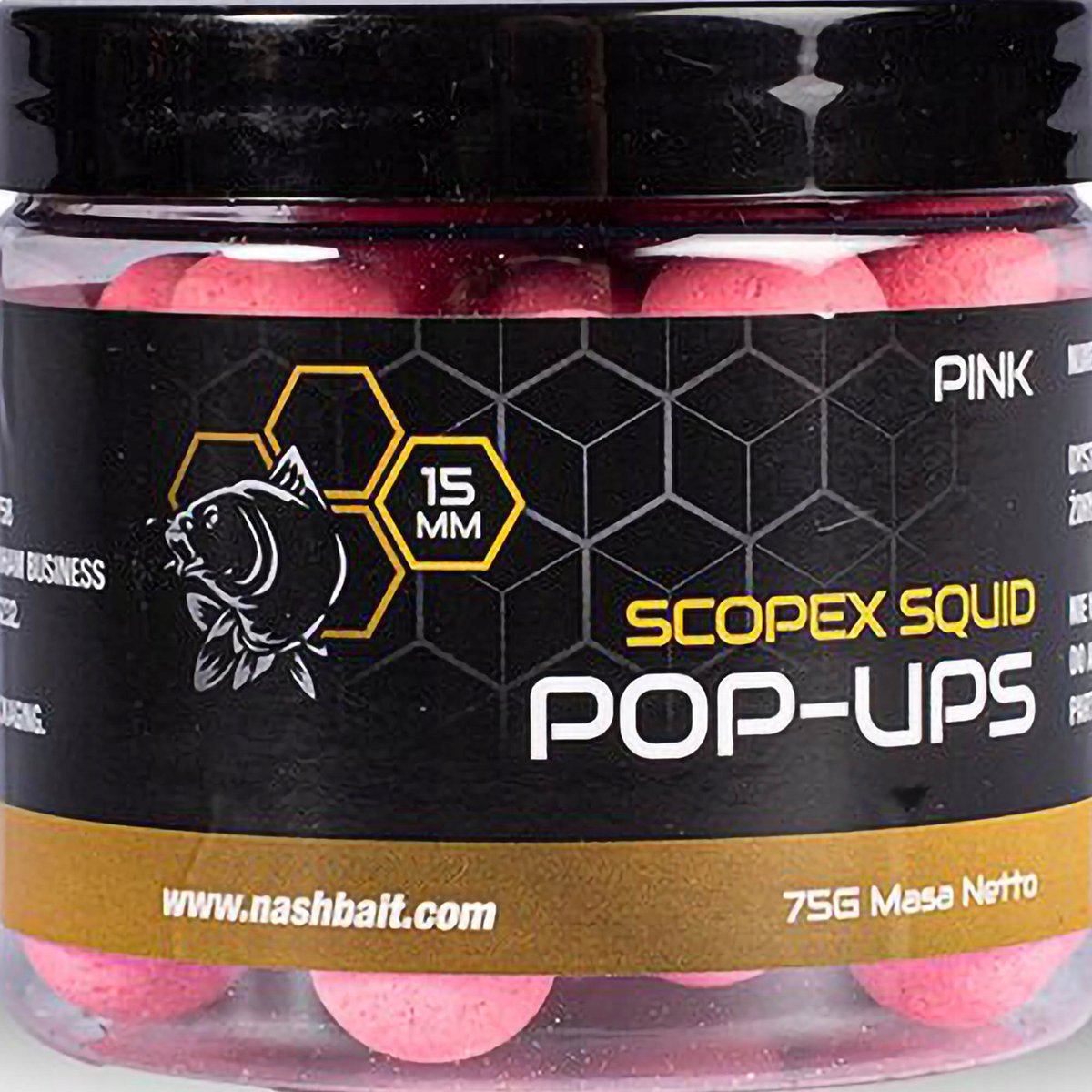 PRZYNĘTA KULKI PŁYWAJĄCE POP UP NASH SCOPEX SQUID PINK 15 MM 75 G - nash tackle | Sport Sklep ...