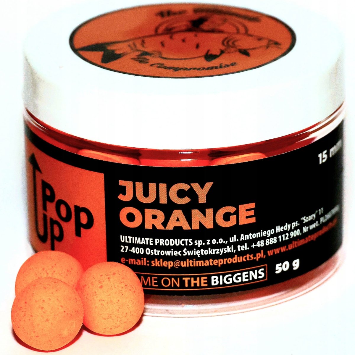 PRZYNĘTA KULKI PŁYWAJĄCE POP UP ULTIMATE PRODUCTS JUICY ORANGE 12 MM ...