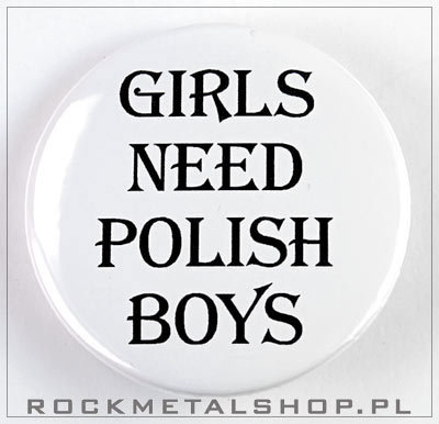 przypinka GIRLS NEED POLISH BOYS - Inna marka | Moda Sklep EMPIK.COM