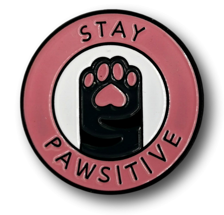Przypinka Metalowa Stay Pawsitive Metal Pin - Inna marka | Moda Sklep ...