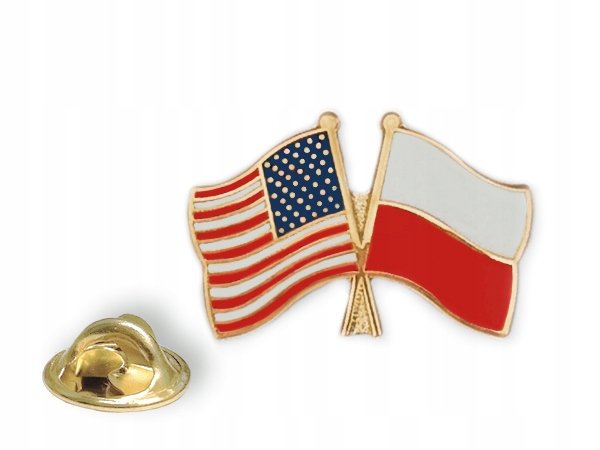 Przypinka Przyjaźni POLSKA - USA Flaga Pins Wpinka # - Flagi-Shop ...