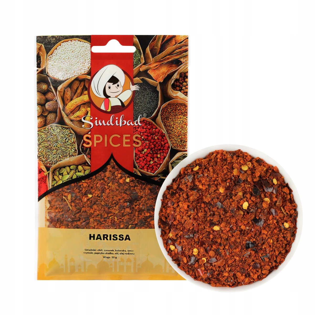 PRZYPRAWA HARISSA W PROSZKU OSTRA 50g Sindibad - Inna marka | Sklep EMPIK.COM