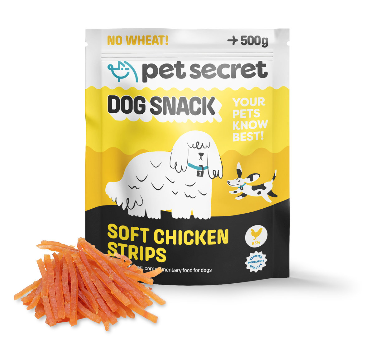 Przysmaki smaczki dla psa miękkie paski z kurczaka 500 g - Pet Secret ...