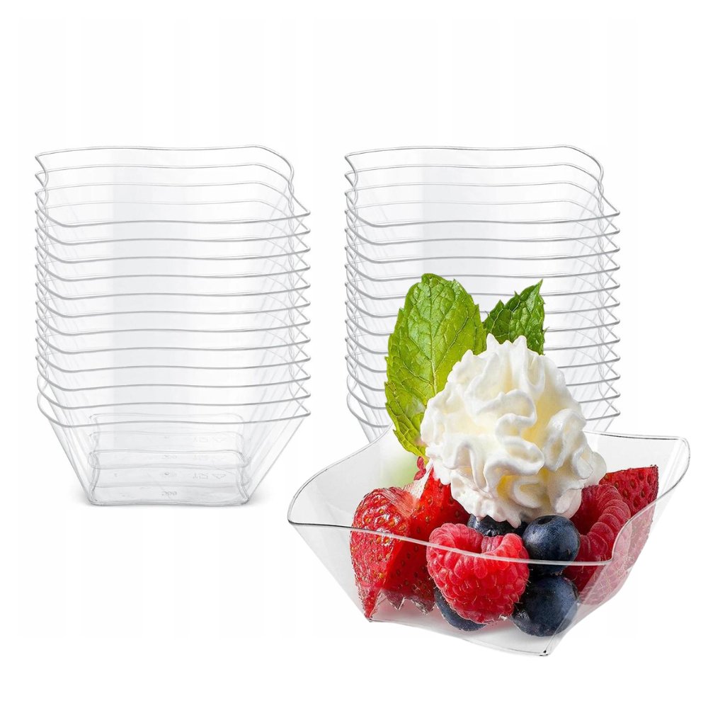 Pucharki niskie faliste 24 szt. 150ml - Allbag | Sklep EMPIK.COM