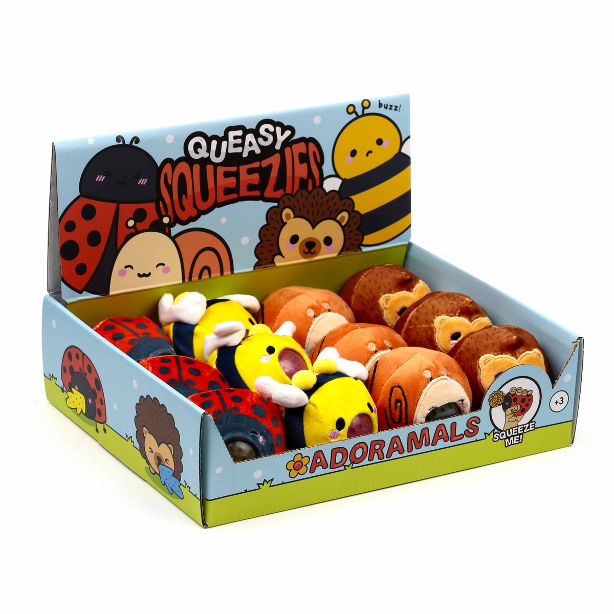 PUCKATOR, gniotek pluszowy zwierzątka z ogrodu 1szt.mix ty929 ...