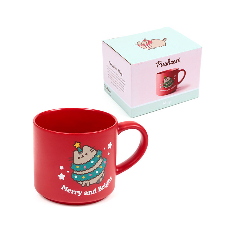 PUCKATOR, Kubek Porcelanowy Świąteczny Kot Pusheen Xmug449 - Puckator ...