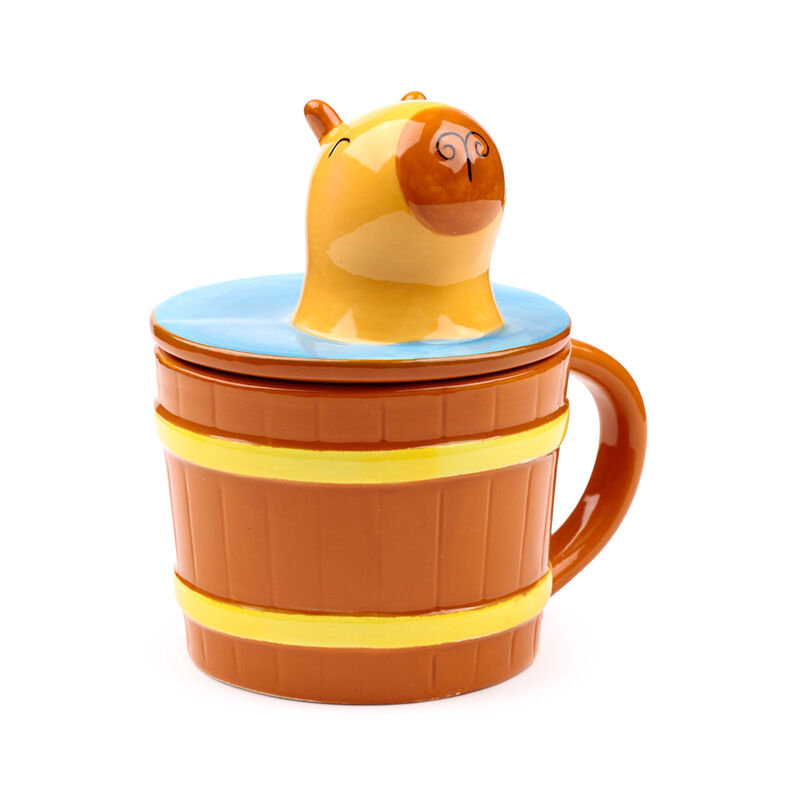Puckator - Kubek z pokrywką Capybara - Oryginalny produkt do ...