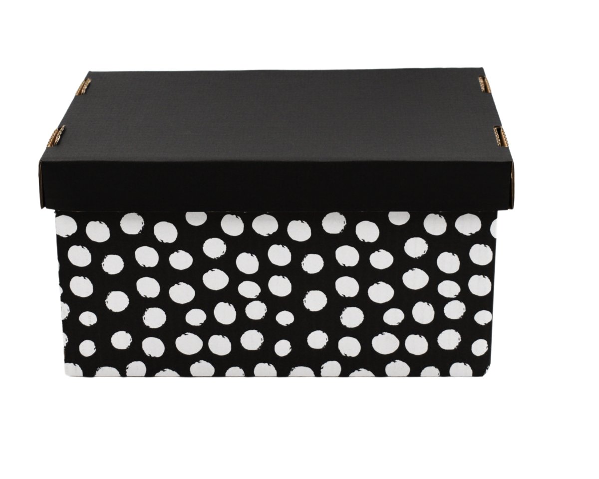 Pudełko dekoracyjne, ozdobne GROCH BIAŁY 35x26x21 cm - Margo Pack ...