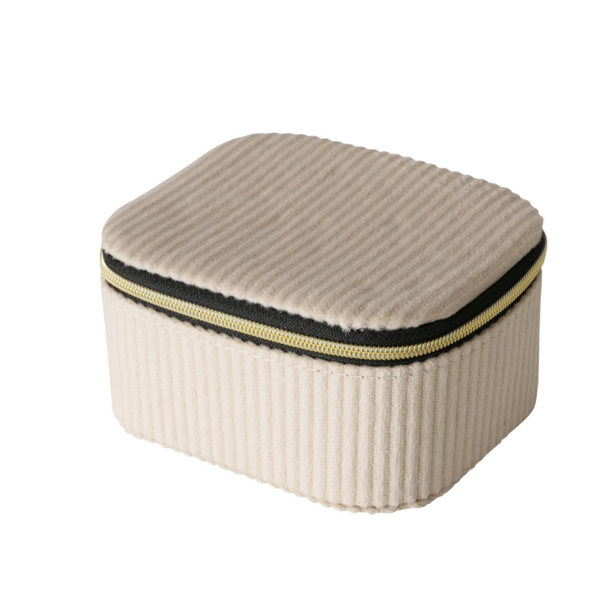 Pudełko na biżuterię obite sztruksem CAJA, 12 x 10 x 6 cm - Boltze ...