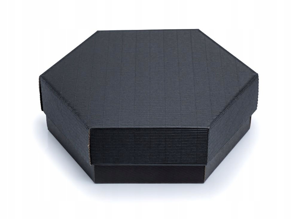 PUDEŁKO OZDOBNE KARBOWANE 240x240x90mm WIECZKOWE CZARNE - Neopak ...