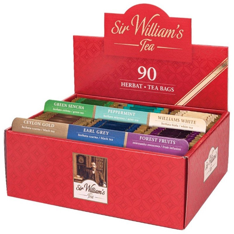 Pudełko z herbatą Sir Williams Tea 90szt - SIR WILLIAMS | Sklep EMPIK.COM