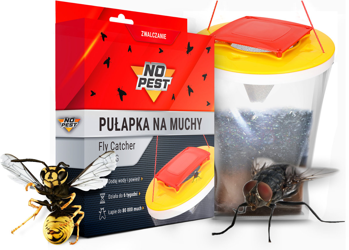 Pułapka NO PEST na Muchy Pułapka Lep Środek Sposób Worek na Muchy ...