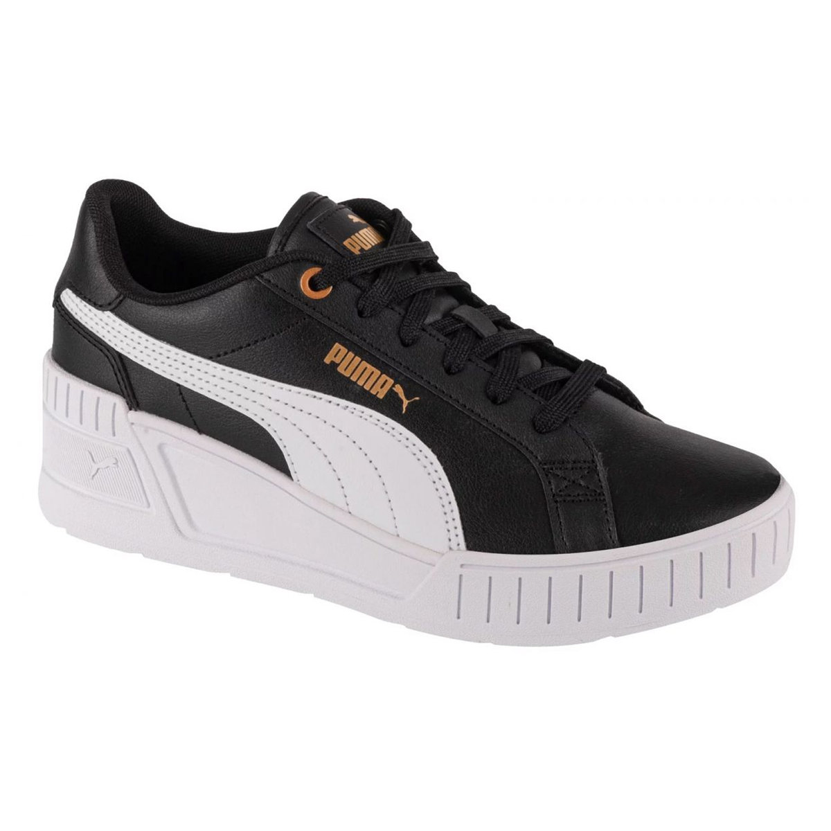 Puma Damskie Skórzane Buty Na Koturnie Karmen (45 1/2 / Czarny) - Puma ...