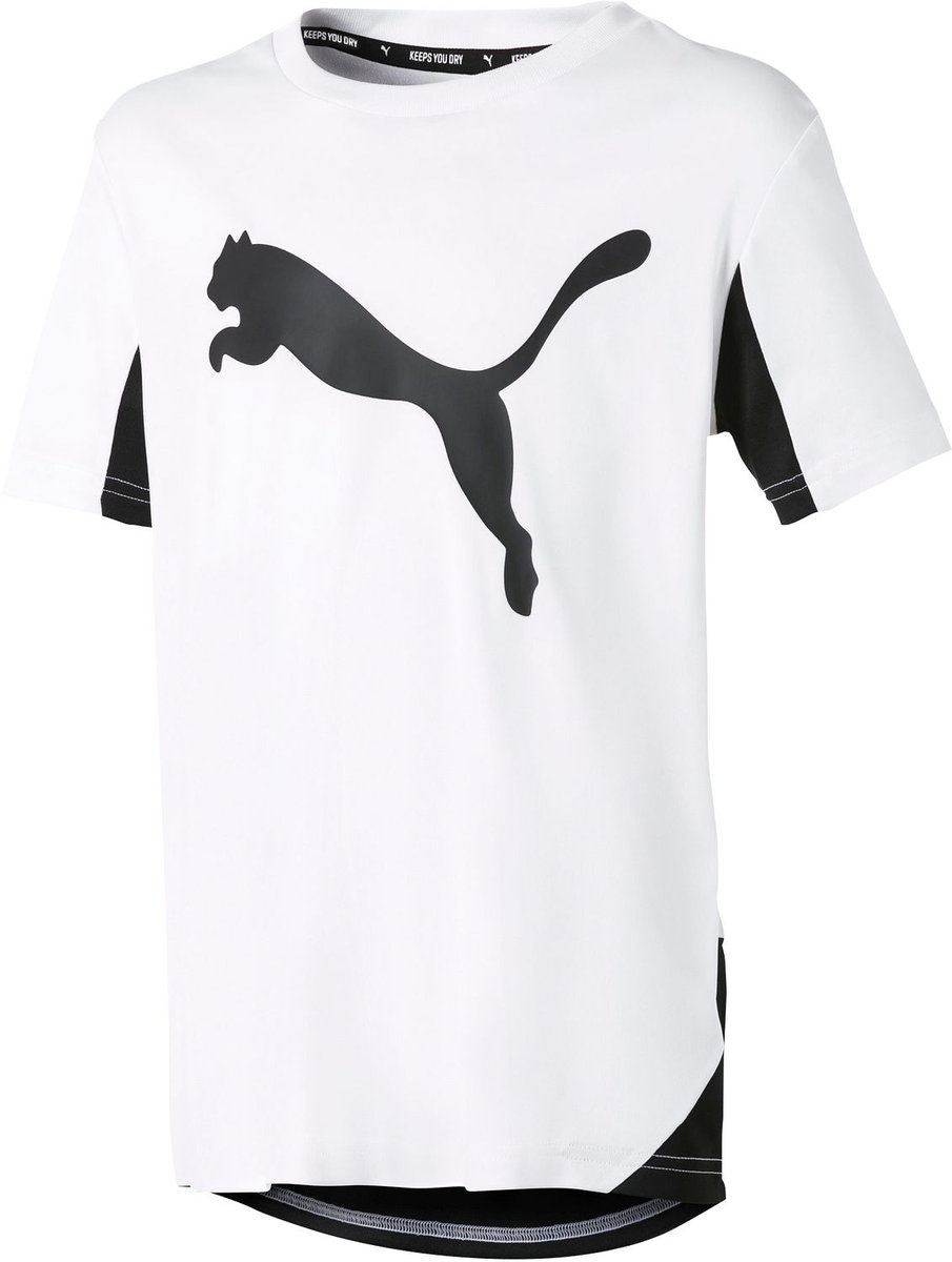Puma, Koszulka chłopięca, ACTIVE SPORTS CAT GRAPHIC POLY, 582896-02 , biała, rozmiar 140 - Puma ...