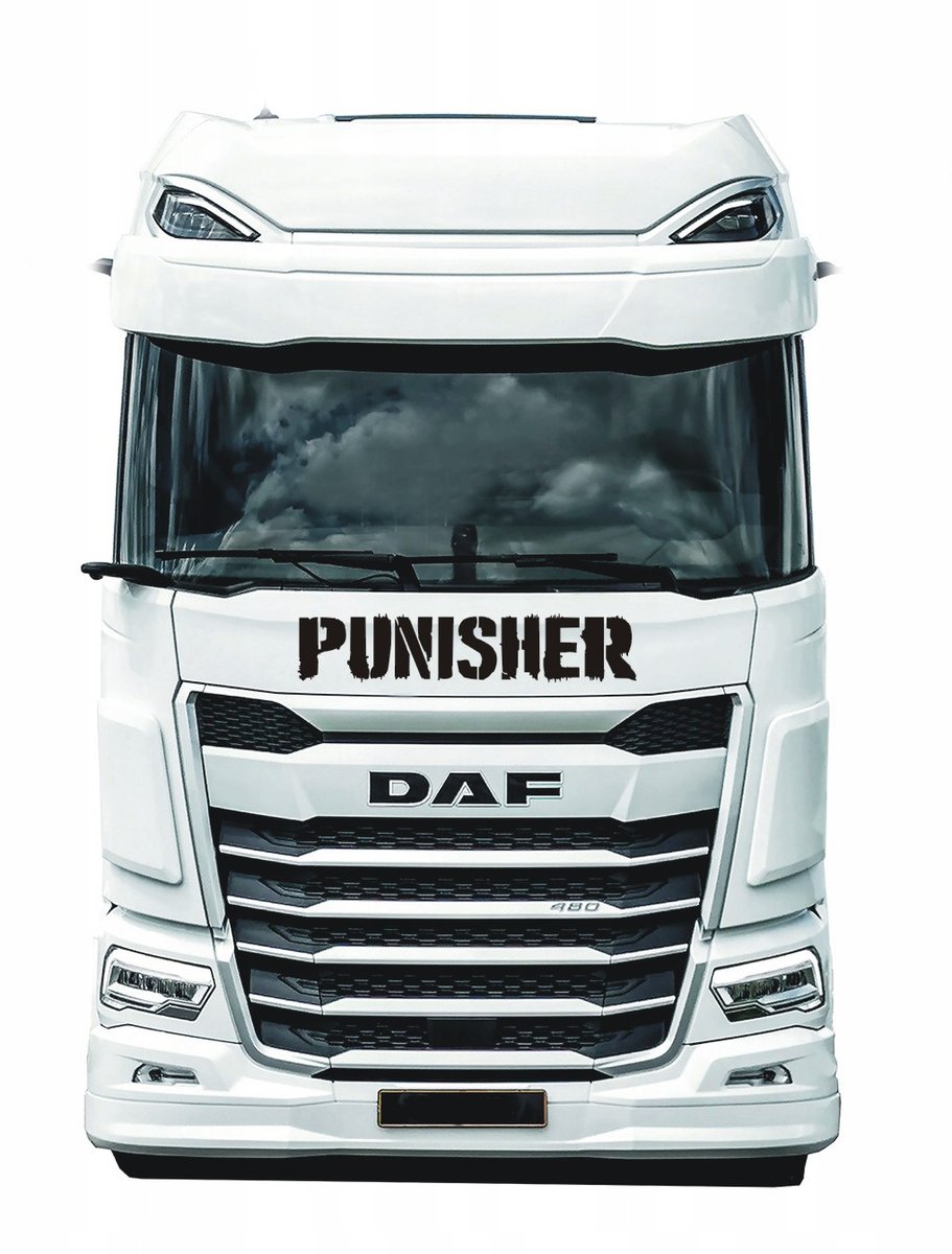 PUNISHER 110cm naklejka na TIR Samochód Terenowy Off Road 4x4 Tuning ...