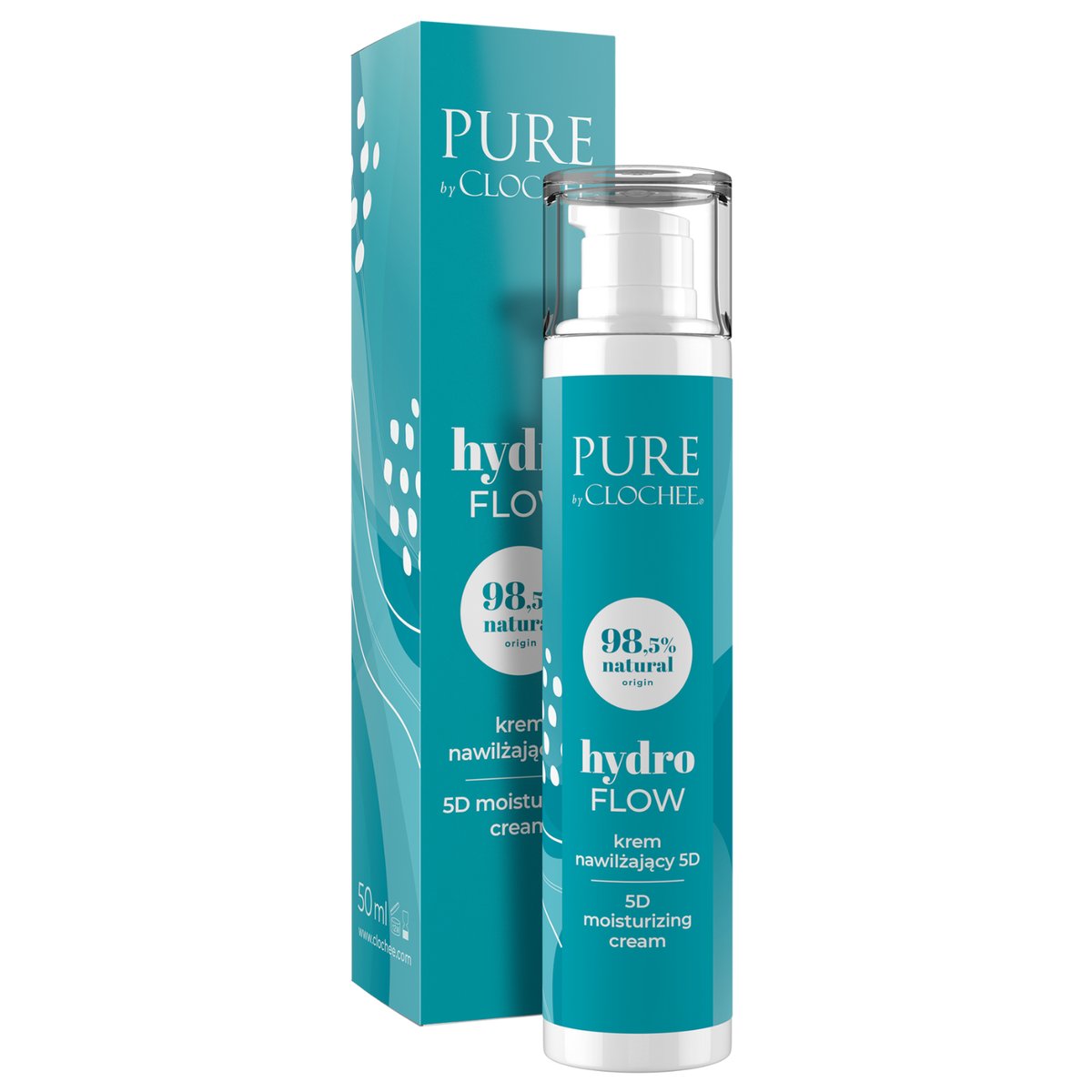 PURE BY CLOCHEE HYDRO FLOW Krem nawilżający 5D - 50ml | Sklep EMPIK.COM
