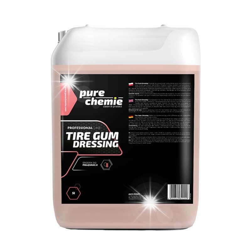 PURE CHEMIE TIRE GUM DRESSING 5L półmatowy dressing do opon - Inna ...