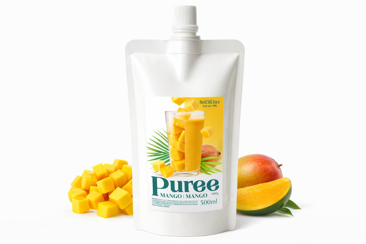 Puree Mango BEZ CUKRU z Mango 500g 100% owoce Spichlerz - Inna marka ...