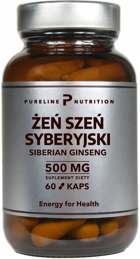 Pureline, Żeń Szeń Syberyjski Stres 500 Mg 60 Suplement diety | Sklep ...