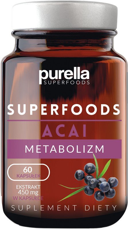 Purella Superfoods, Jagody Acai, suplement diety, 60 kapsułek | Sklep ...