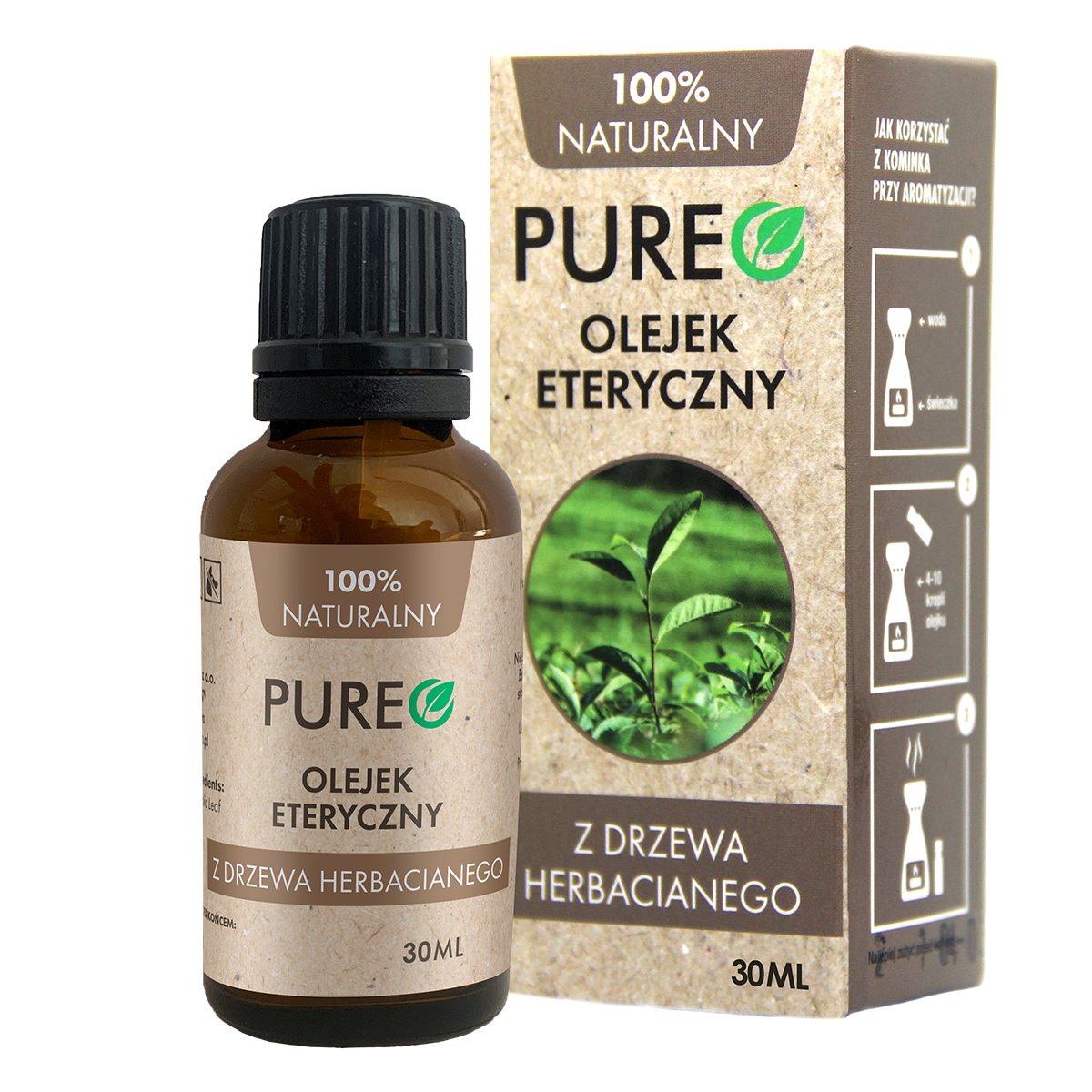 Pureo, Olejek eteryczny z drzewa herbacianego, 30 ml - Pureo | Sklep EMPIK.COM