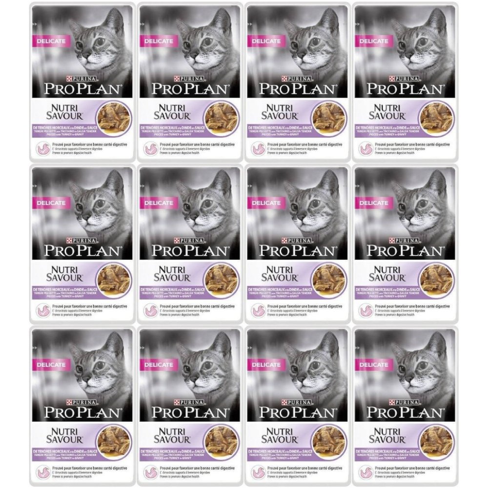 Purina Pro Plan Cat Delicate indyk saszetka 12x85g - PURINA NESTLE ...
