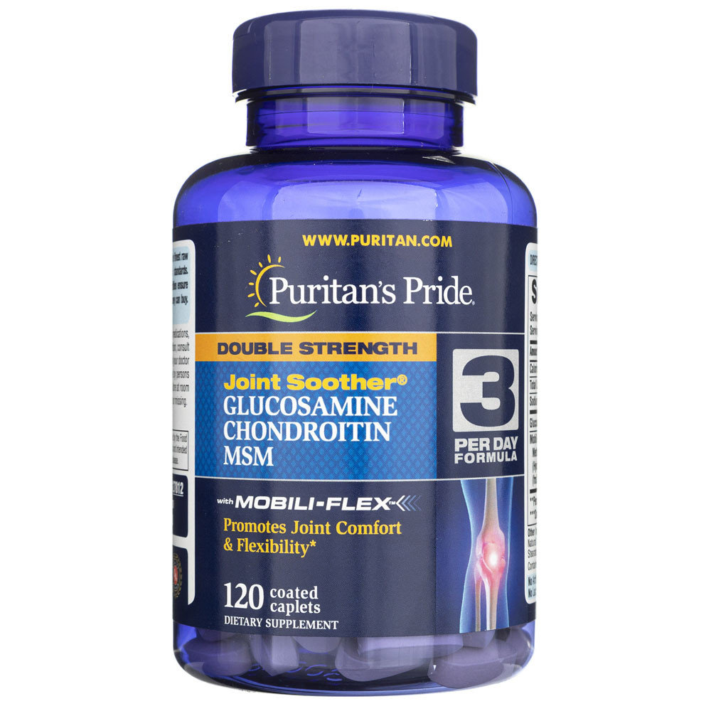 Puritan's Pride Glukozamina Chondroityna MSM - Suplement diety, 120 tab ...