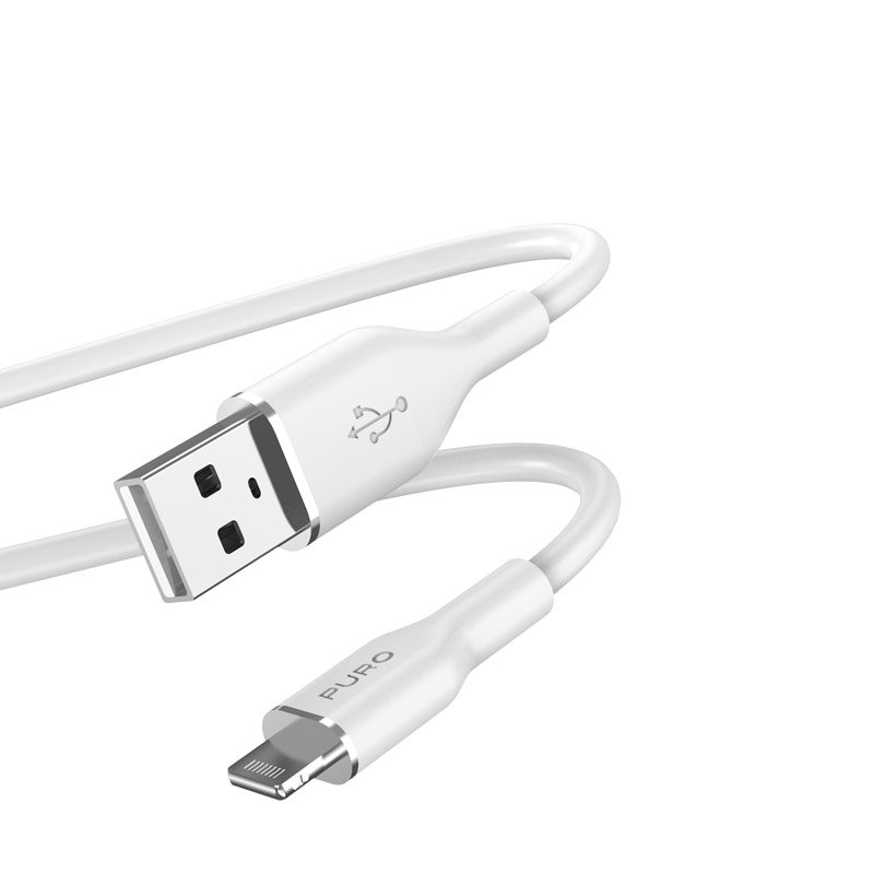 PURO ICON Soft Cable – Kabel USB-A do Lightning MFi 1.5 m (White ...