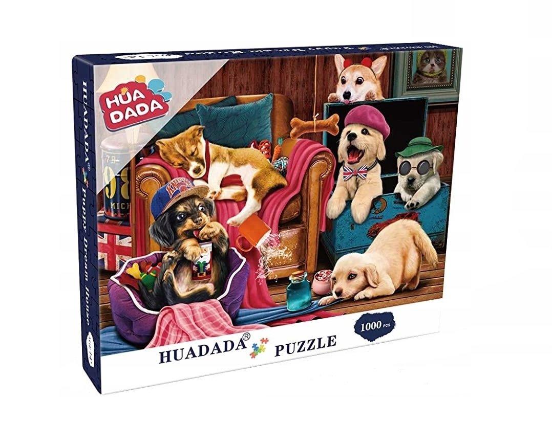 PUZZLE 1000 elementów PIESKI HUADADA - Huadada | Sklep EMPIK.COM