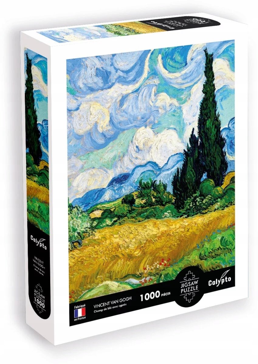 Puzzle 1000 Pole Pszenicy z Cyprysami (Van Gogh) Calypto - Calypto | Sklep EMPIK.COM