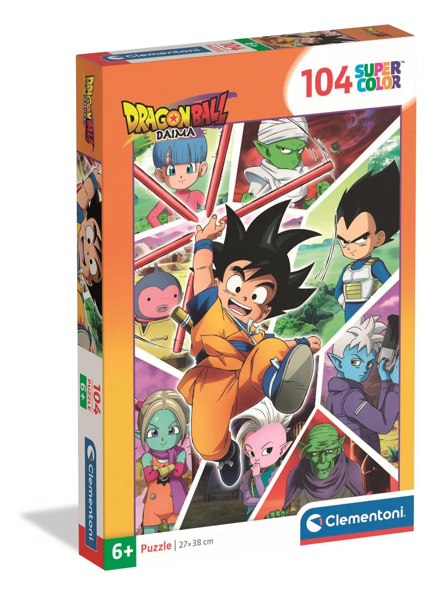 PUZZLE 104 SUPER KOLOR DRAGON BALL DAIMA 25092 - Clementoni | Sklep ...