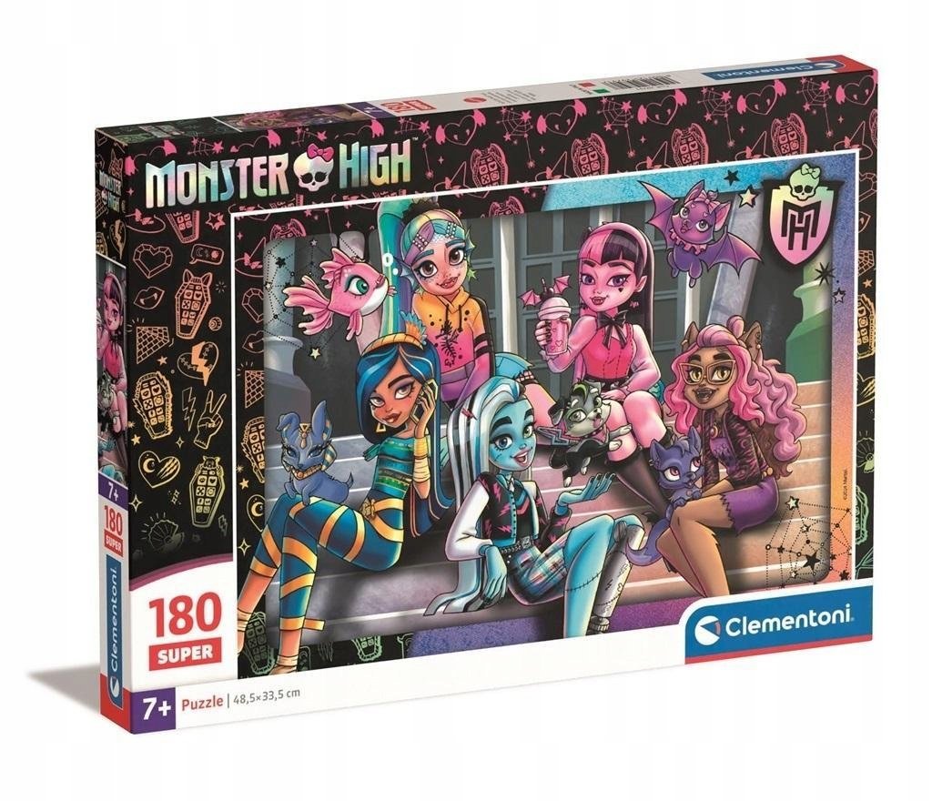 PUZZLE 180 SUPER MONSTER HIGH, CLEMENTONI - Clementoni | Sklep EMPIK.COM