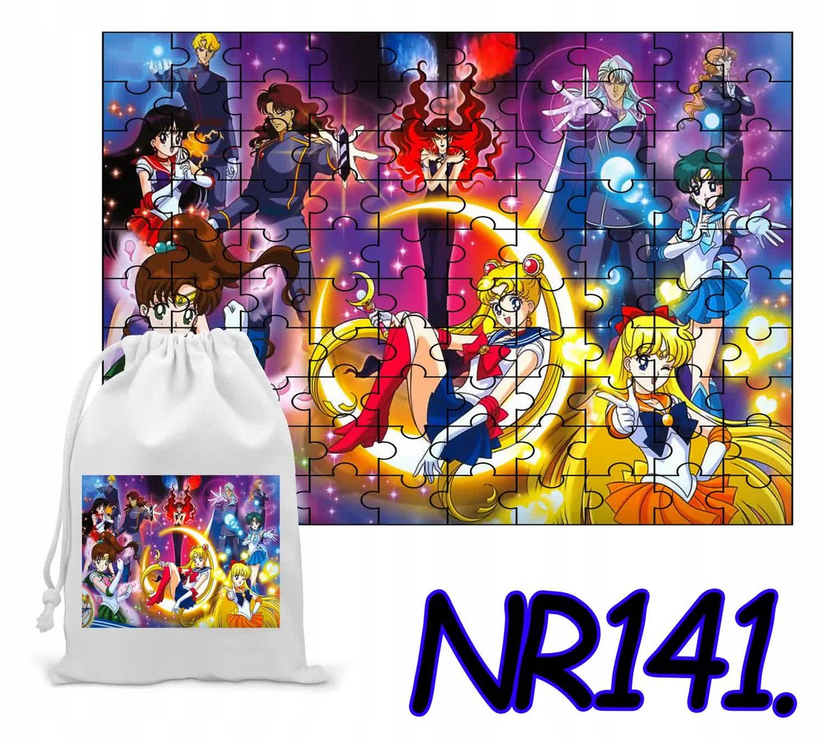 Puzzle 192 El. Układanka Prezent Sailor Moon + Woreczek Z Nadrukiem ...