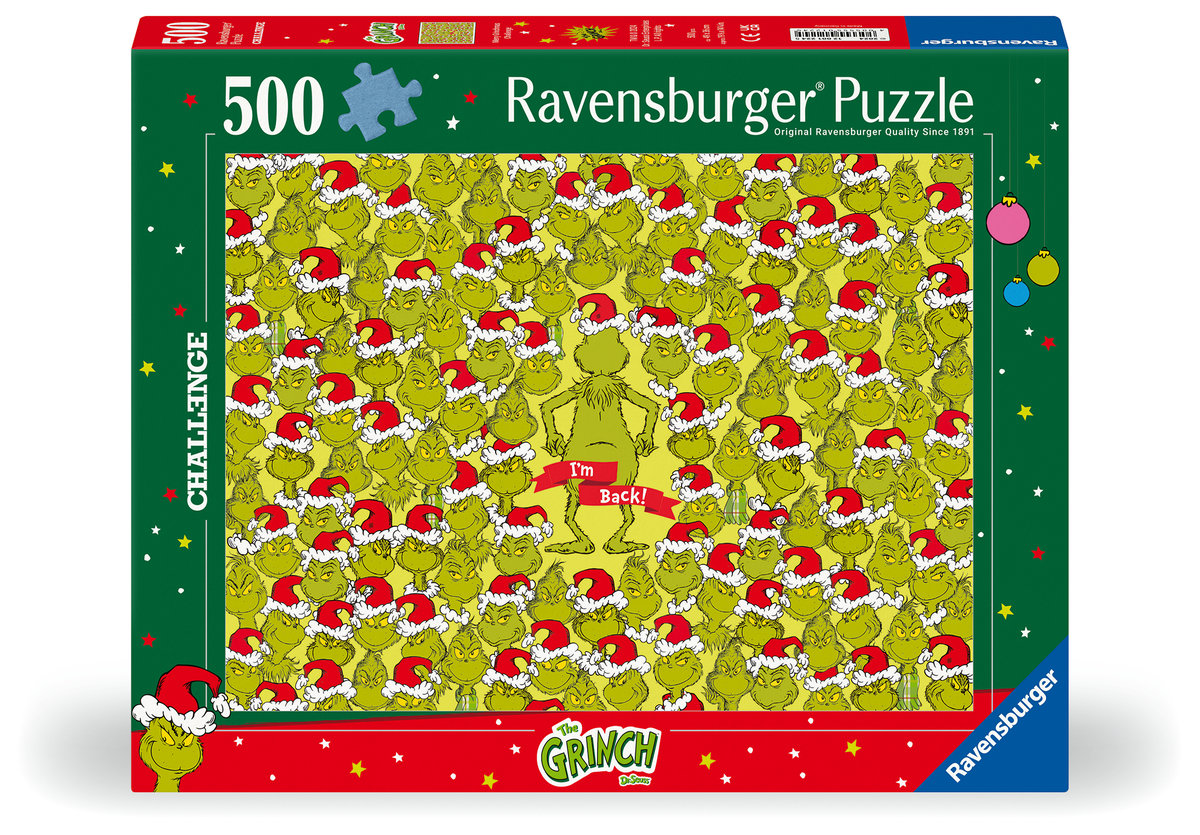 Puzzle 2D, CHALLENGE, Grinch, 500 elementów - Ravensburger | Sklep ...