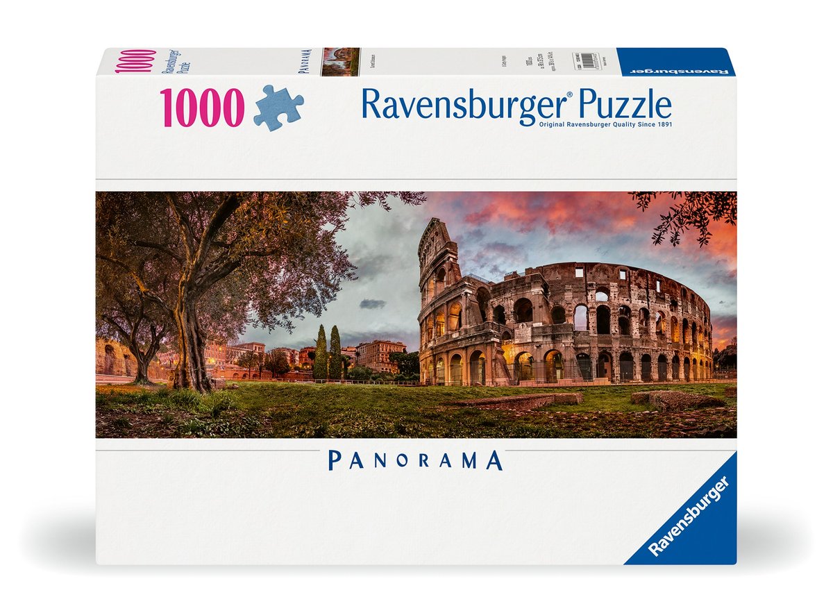 Puzzle 2D, PANORAMA, Koloseum o zmierzchu, 1000 elementów ...