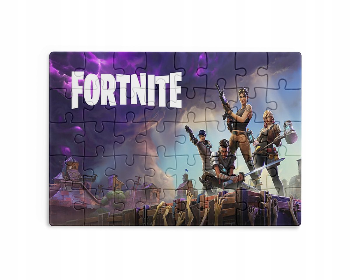 Puzzle 30/70/96/110 Elementów Sublimacja + Eko Pudełko Fortnite Grafiki ...
