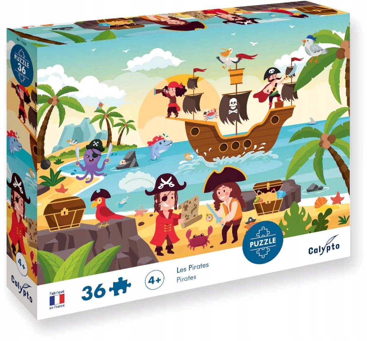 Puzzle 36 elementów Piraci Calypto - Calypto | Sklep EMPIK.COM