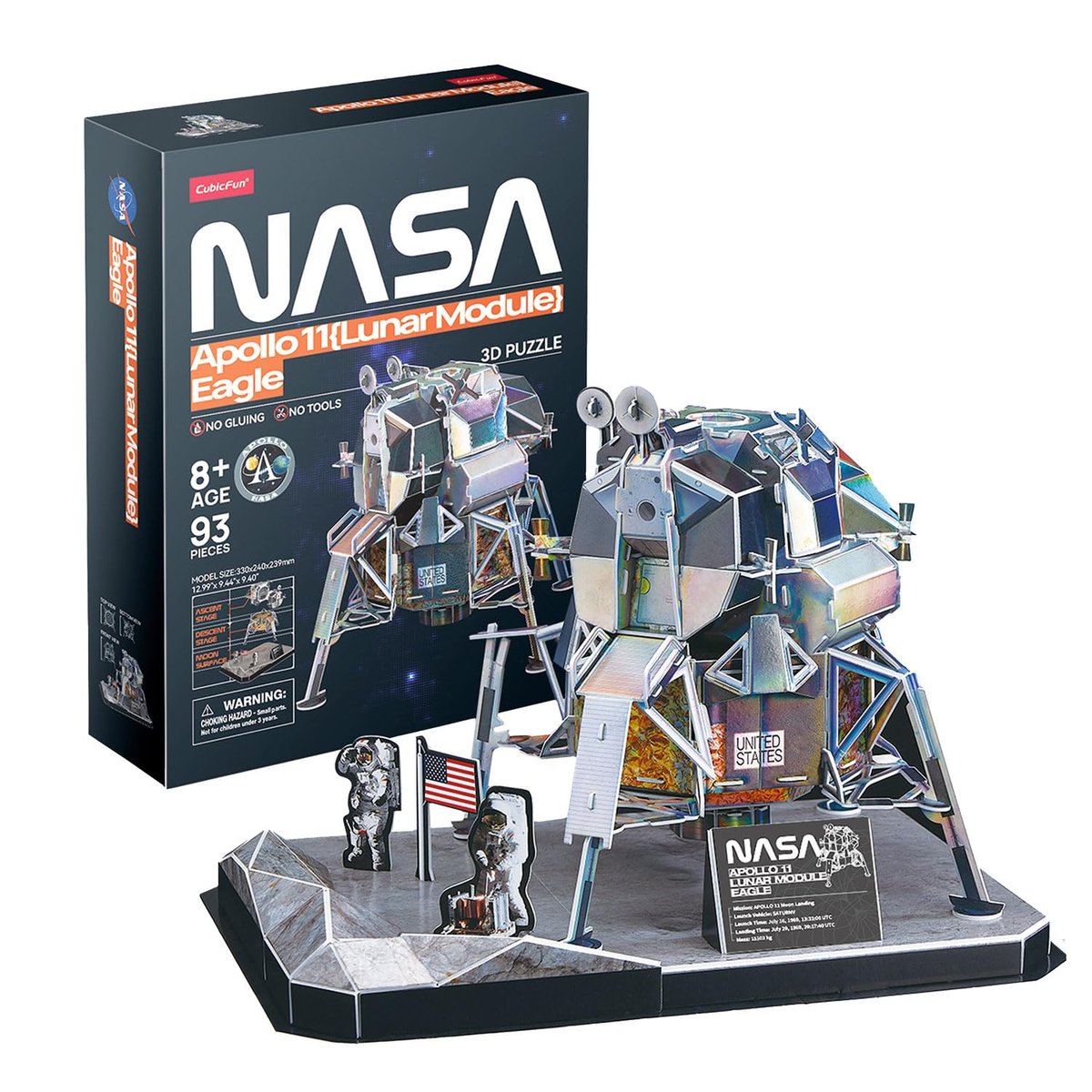 Puzzle 3d NASA - Module Lunar Eagle | 3 Wymiary Puzzle Dla Dzieci I ...
