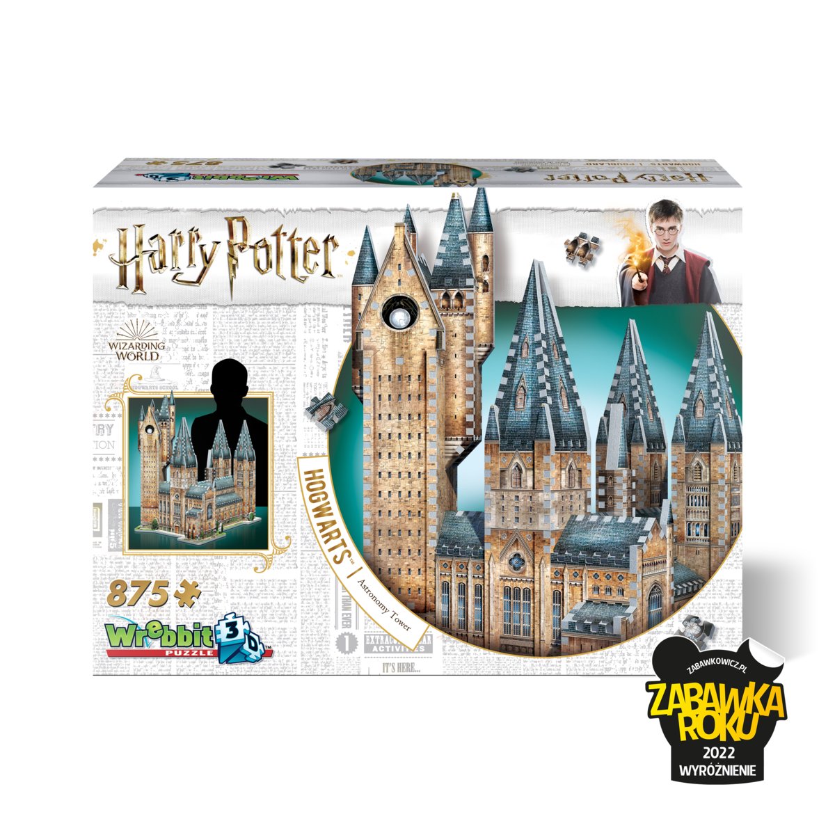 Puzzle 3D, Wrebbit, Harry Potter Hogwarts Astronomy Tower, 875 el ...