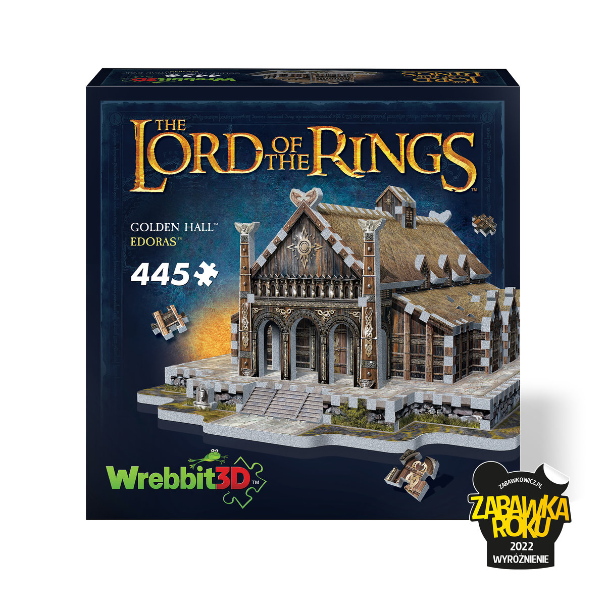 Puzzle 3D, Wrebbit, Złoty Dwór Edoras, 445 el. - Wrebbit | Sklep EMPIK.COM