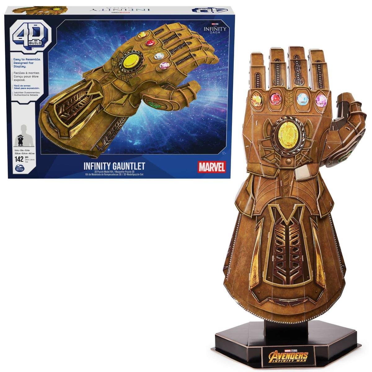 Puzzle 4D Build Marvel Infinity Gauntlet model 3D do złożenia - Spin ...